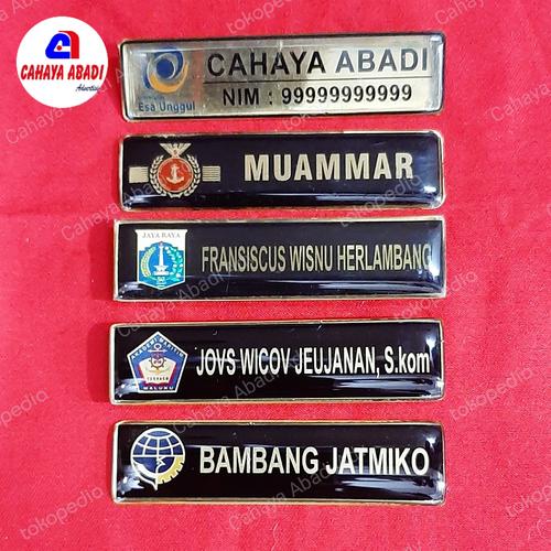 Jual Nama Dada Name Tag Papan Nama Kuningan - MAGNET - Jakarta Pusat ...