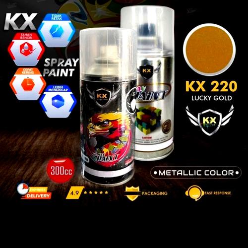 Jual Spray Paint Cat Semprot Aerosol/Pylox KX Paint KX-220 LUCKY GOLD ...