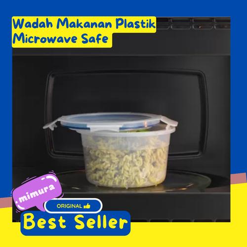 Jual Wadah Makanan Bulat Microwave 450 - 700ml Food Container Plastik ...