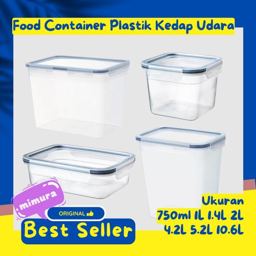 Jual Food Container Wadah Kotak Tempat Makan Kedap Udara IKE Ukuran ...