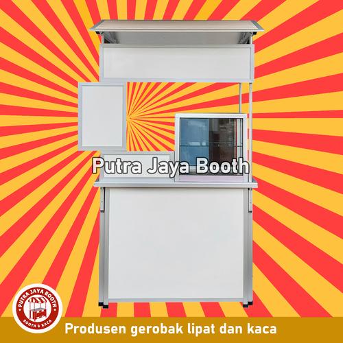 Jual Booth Portable Full costum Polos + Etalase ukuran P. 100 L.60 T.80 ...
