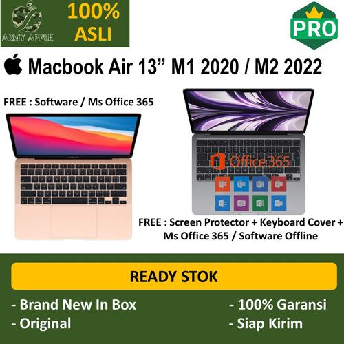 Jual Apple MacBook Air M1 M2 Chip 13 inch 2020 2022 8GB 256GB 512GB ...