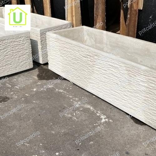 Jual pot teraso pot persegi panjang 1mx30x30 finishing cacah natural ...
