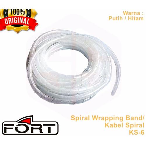 Jual Spiral Wrapping Band / Kabel Spiral Putih / Hitam KS-15 / KS15 ...