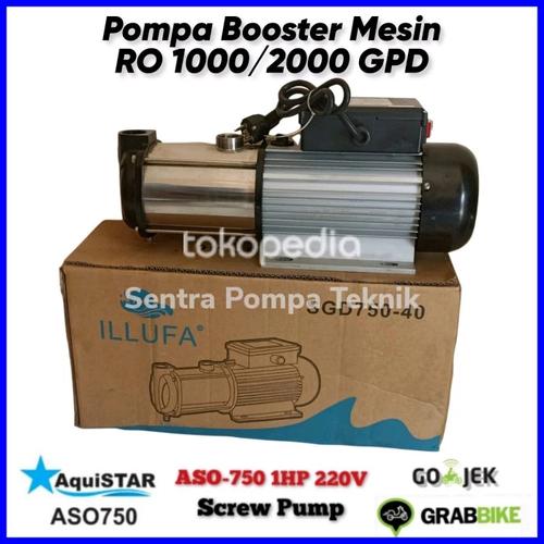Jual Pompa Booster Skrew Pump Pompa pendorong air isi ulang 1HP 750W ...