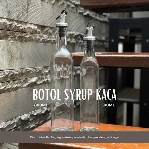 Jual Botol Syrup Sirup 500 800 500ml 800ml Minyak Oil Kaca Glass ...