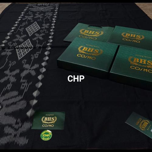Jual Sarung BHS COSMO GOLD Hitam Polos Ukuran Dewasa Kualitas Premium ...