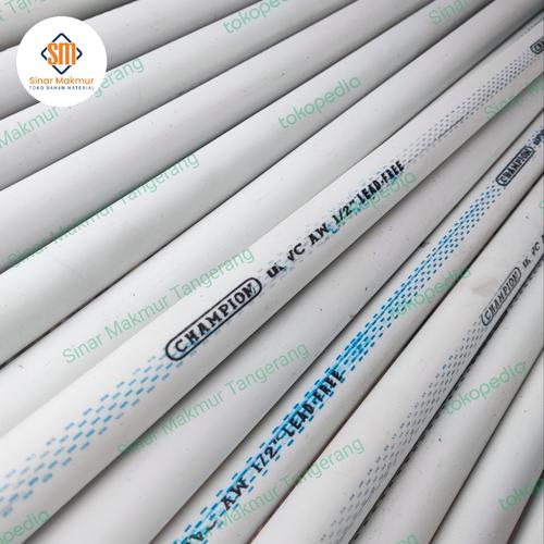 Jual Pipa PVC 1/2 inch Champion AW per Meter MURAH mirip Rucika - Kab ...