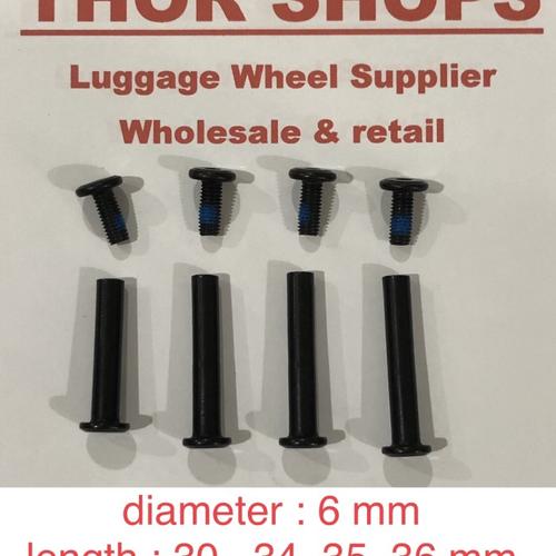 Jual baut as roda koper black stainless steel - 35mm - Kota Tangerang ...