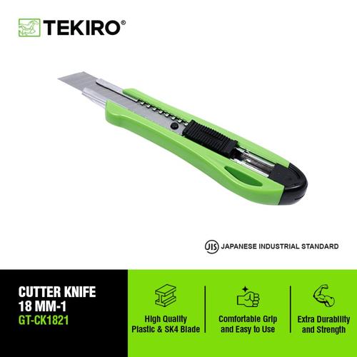 Jual TEKIRO PISAU CUTTER BESAR 18 MM /CARTER / TOOLS - ALAT PERKAKAS ...