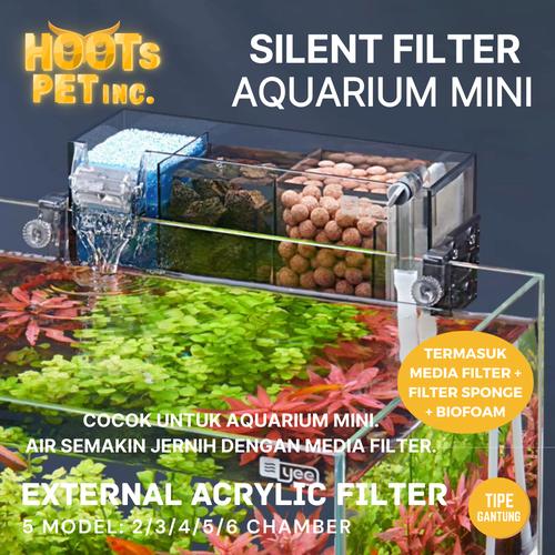 Jual Hanging Filter Gantung Akrilik Aquarium Hang on External Mini ...