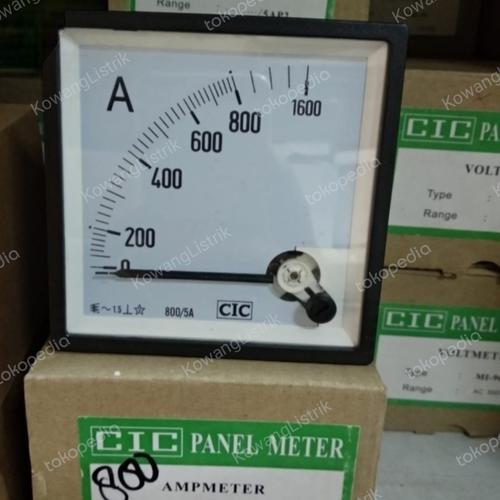 Jual ANALOG METER PM CIC AMPERE METER TYP MI-72 800/5A - 5000/5A ...