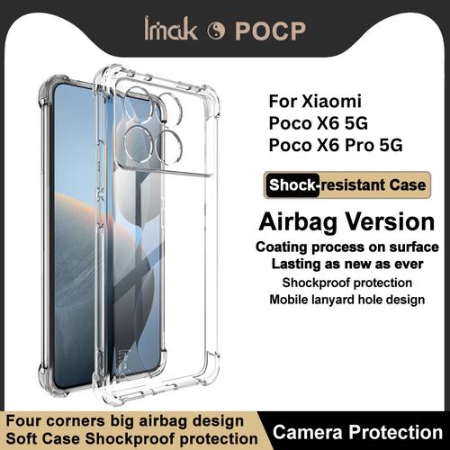 Jual Case Xiaomi Poco X6/X6 Pro (5G) IMAK Shockproof AirBags Casing - Matte Grey, Poco X6 ...