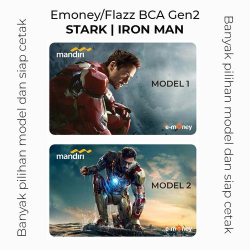 Jual Emoney/Flazz BCA Gen 2 Custom | 2 sisi | STARK IRON MAN - TAP CASH ...