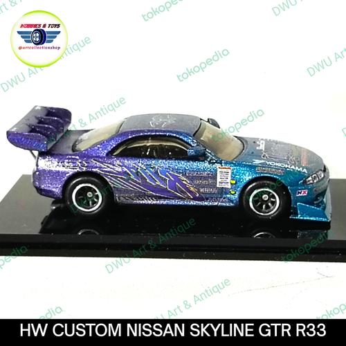 Promo HW HOT WHEELS CUSTOM NISSAN SKYLINE GTR R33 BAN KARET + SPOILER ...