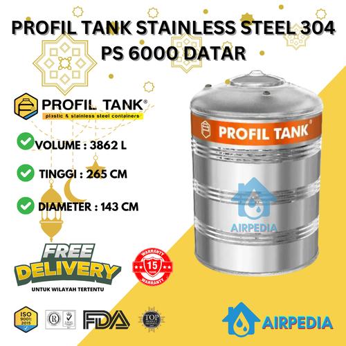 Jual Toren / Tangki Stainless Profil Tank PS 6000 Datar - 6000 Liter - Kota Tangerang Selatan ...