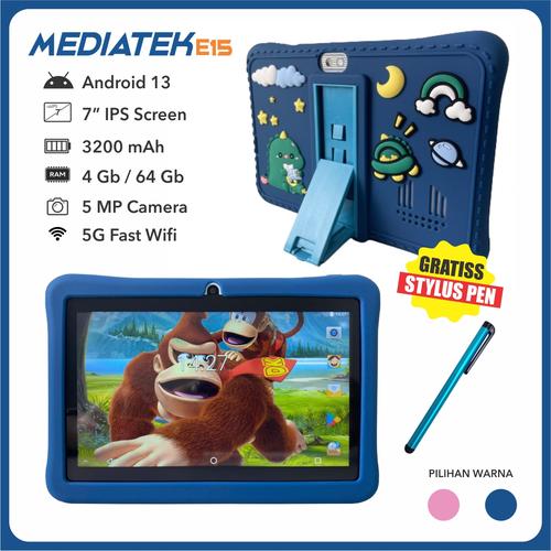 Jual Tablet Android Anak Mediatek E-15 Study Tab Kids - BIRU - Kab ...