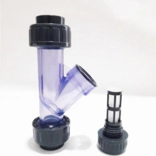 Jual Y Strainer PVC 1-1/4 inch JIS Clear Y Strainer Double Union PVC ...