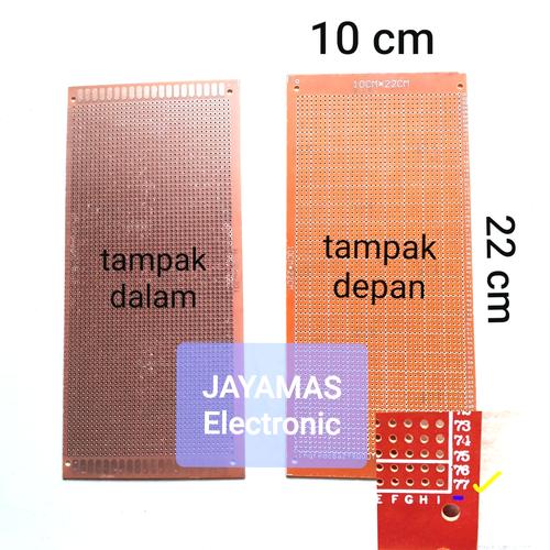Jual Papan PCB Bolong Pcb lubang PCB titik Pcb IC 10x22cm pcb LED hrg 1 ...