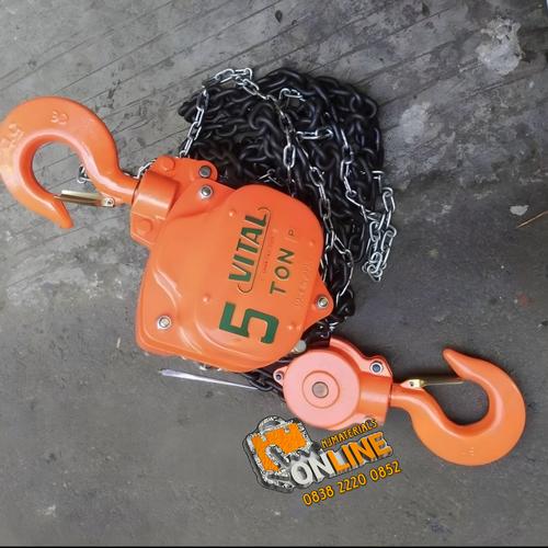 Jual Chain Block VITAL 5 Ton x 5 10 12 15 Meter Made In Japan Takel ...