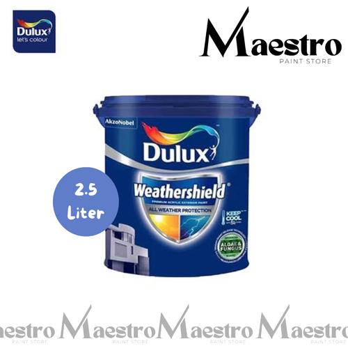 Jual CAT DULUX WEATHERSHIELD 2,5 LITER BRILLIANT WHITE / WARNA ...