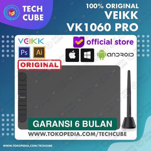 Promo VEIKK VK1060 PRO Digital Graphic Drawing Pen Tablet OSU Al A30 ...
