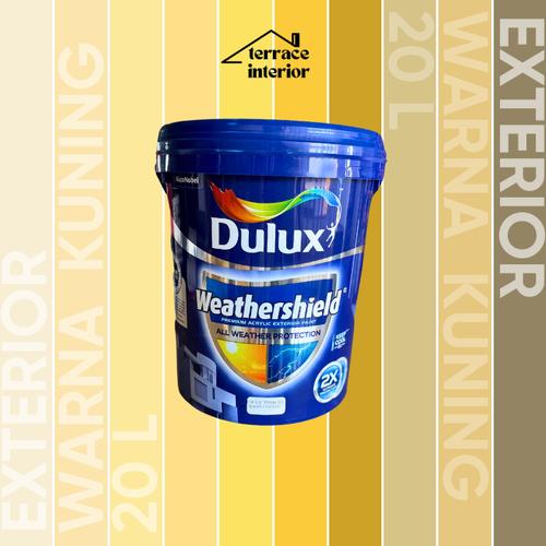 Promo Cat Tembok Dulux Weathershield Exterior 20 L Kuning Semi Gloss ...