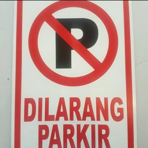 Jual SIGN STICKER K3 RAMBU SAFETY DILARANG PARKIR 30X40CM - Kota Medan ...