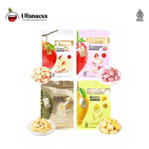 Jual URSNACKS Bundle Of 4 - Freeze Dried Keripik Sehat Durian + Mango ...