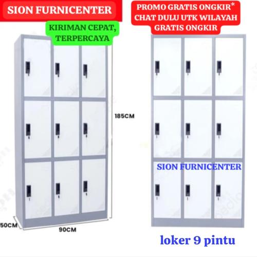 Jual loker 9 pintu / loker 3x3 / steel locker 9 doors/ loker besi ...