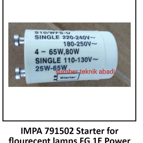 Jual Starter lampu FG 1E for fluorescent impa 791502 - Jakarta Barat ...