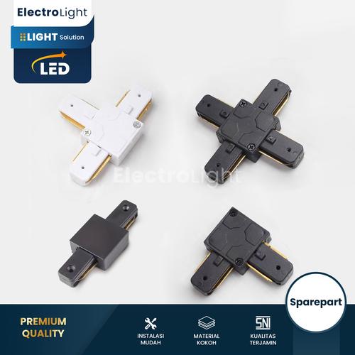 Jual Sambungan rell lampu sorot konektor join track light belok lurus ...