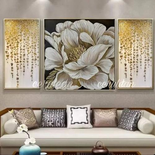 Jual lukisan bunga moderen 30x60/60x60/30x60 - Kab. Bandung - CV.dk ...