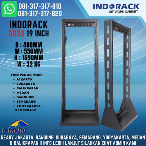 Jual INDORACK OPEN RACK 32U RACK SERVER 19 INCH - OR32 - Kota Bandung ...