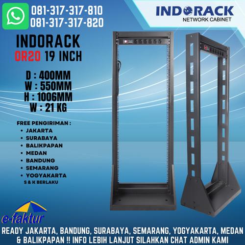 Jual INDORACK OPEN RACK 20U RACK SERVER / JARINGAN - OR20 - Kota ...