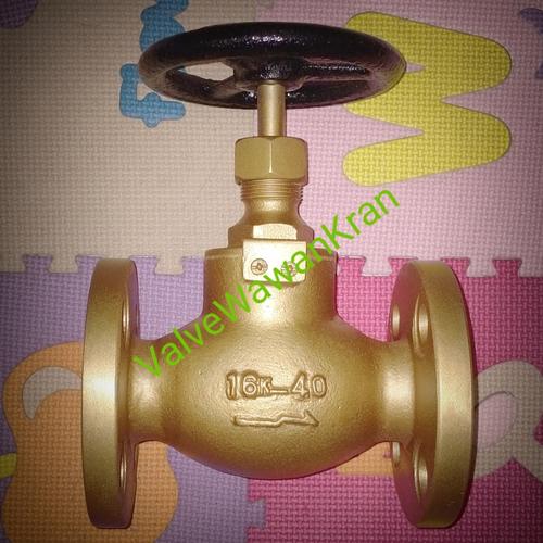 Jual Globe Valve 16k40 16k 40 1 1/2 inch Bronze - Jakarta Utara ...