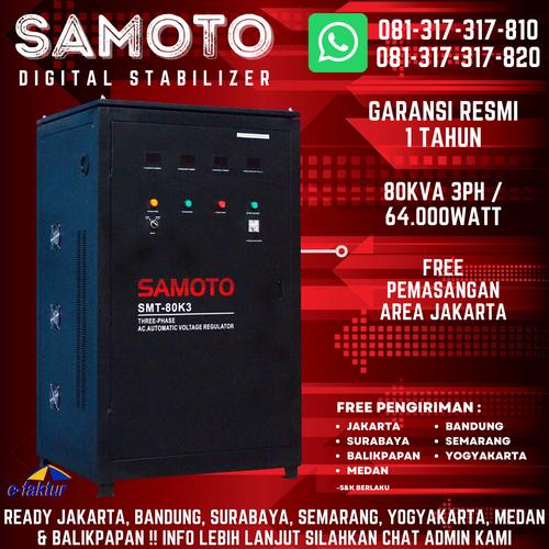 Jual STABILIZER LISTRIK STAVOLT RUMAH GEDUNG KANTOR SAMOTO 80KVA 3PHASE ...
