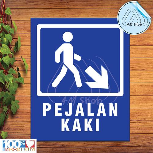 Jual Sign / Rambu Petunjuk Jalan Untuk Pejalan Kaki Bahan Plat ... Jual Sign / Rambu Petunjuk Jalan Untuk Pejalan Kaki Bahan Plat ...