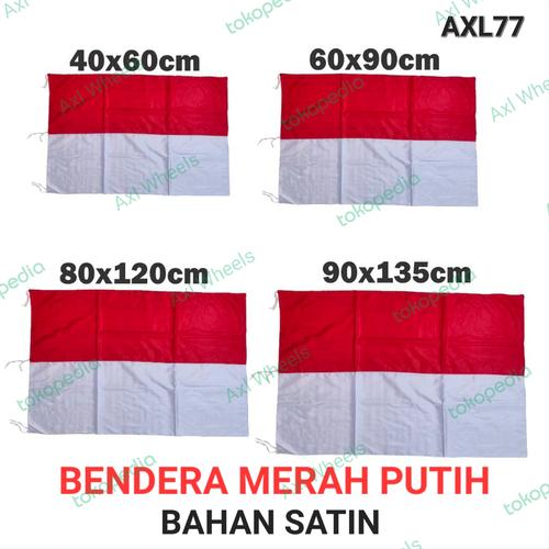 Jual BENDERA MERAH PUTIH BAHAN SATIN - 40 x 60CM - Kota Bandung - Axl ...