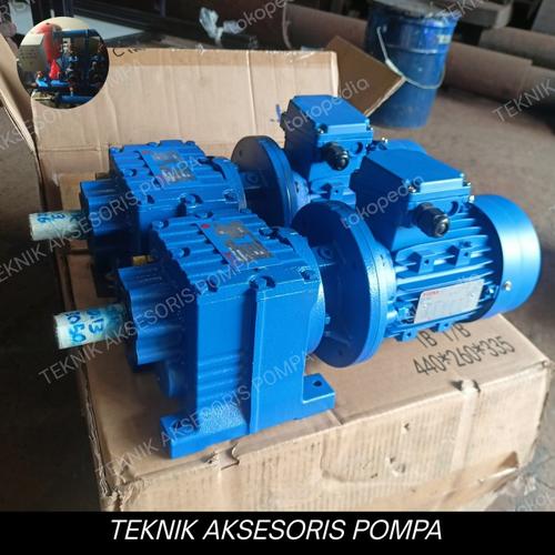 Jual Helical Gear Transmax TR 57 Rasio 11.88 + C/W 4kw 5,5hp 4pole ...