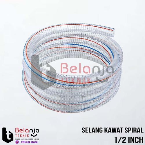 Jual Selang Benang Spring Kawat Spiral 1/2 Inch Selang PVC 1/2" In ...