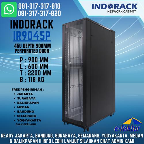 Jual INDORACK CLOSE RACK 45U DEPTH 900MM PERFORATED DOOR - IR9045P ...