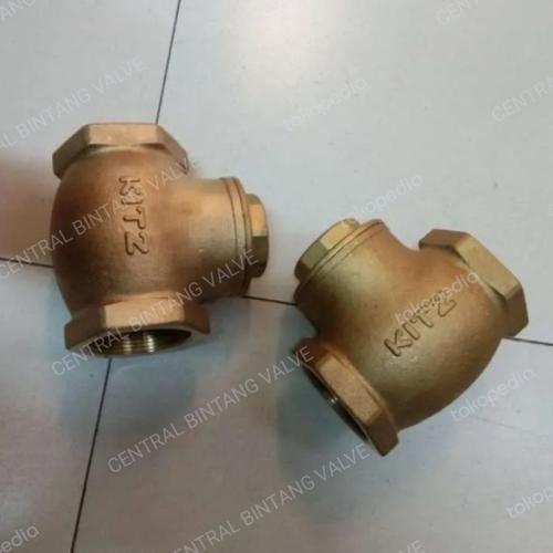 Jual SWING CHECK VALVE KITZ KUNINGAN 3/4"INCH / KLEP TABOK KUNINGAN ...