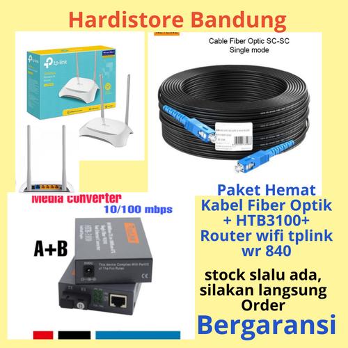 Jual Kabel Fiber Optik precon300M Bundling HTB Router kabel LAN Paket ...