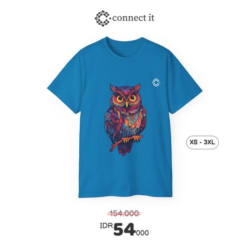 Jual Kaos Distro T Shirt Pria/Wanita ConnectIT B Owl - Wisdom of Nights ...