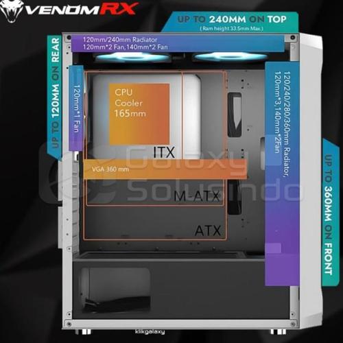 Jual Casing Gaming RX Genjiro White + 3 Fan ARGB ATX - Jakarta Timur ...