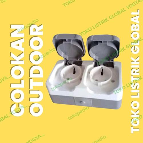 Jual Stop Kontak Double Colokan Outdoor Outbow BROCO ATLANTIC - Kota ...