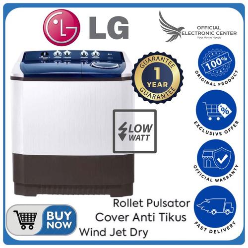 Jual LG MESIN CUCI P1600RT P 1600 RT 2 TABUNG 16KG SUPER ROLLER ...