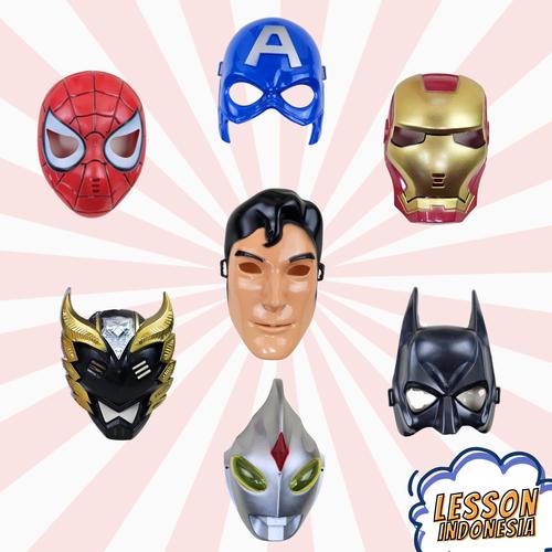 Jual Topeng Mainan Anak Superhero , Superman ,Batman , Ultraman ...