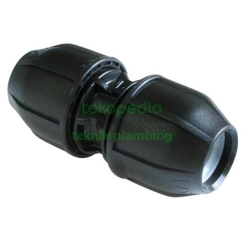 Jual Coupler /Sambungan Pipa HDPE/ Sock Lurus HDPE - Hitam, 2" inch ...